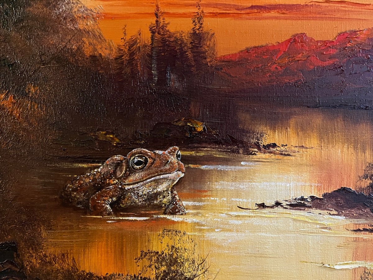 Upcycled Vintage Art : Evening Soak – Heather Castles Illustration