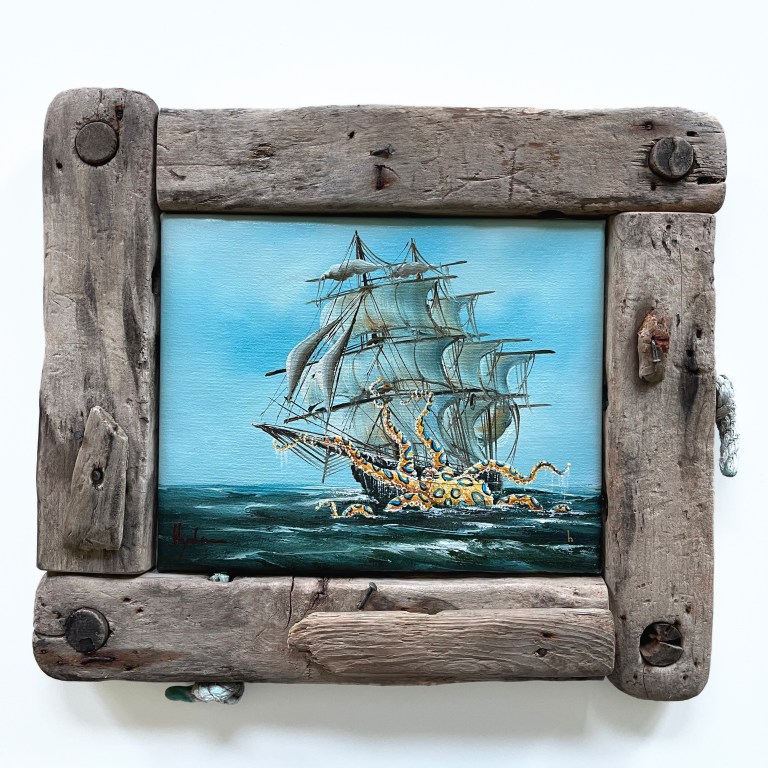 upcycled vintage art – Heather Castles Illustration